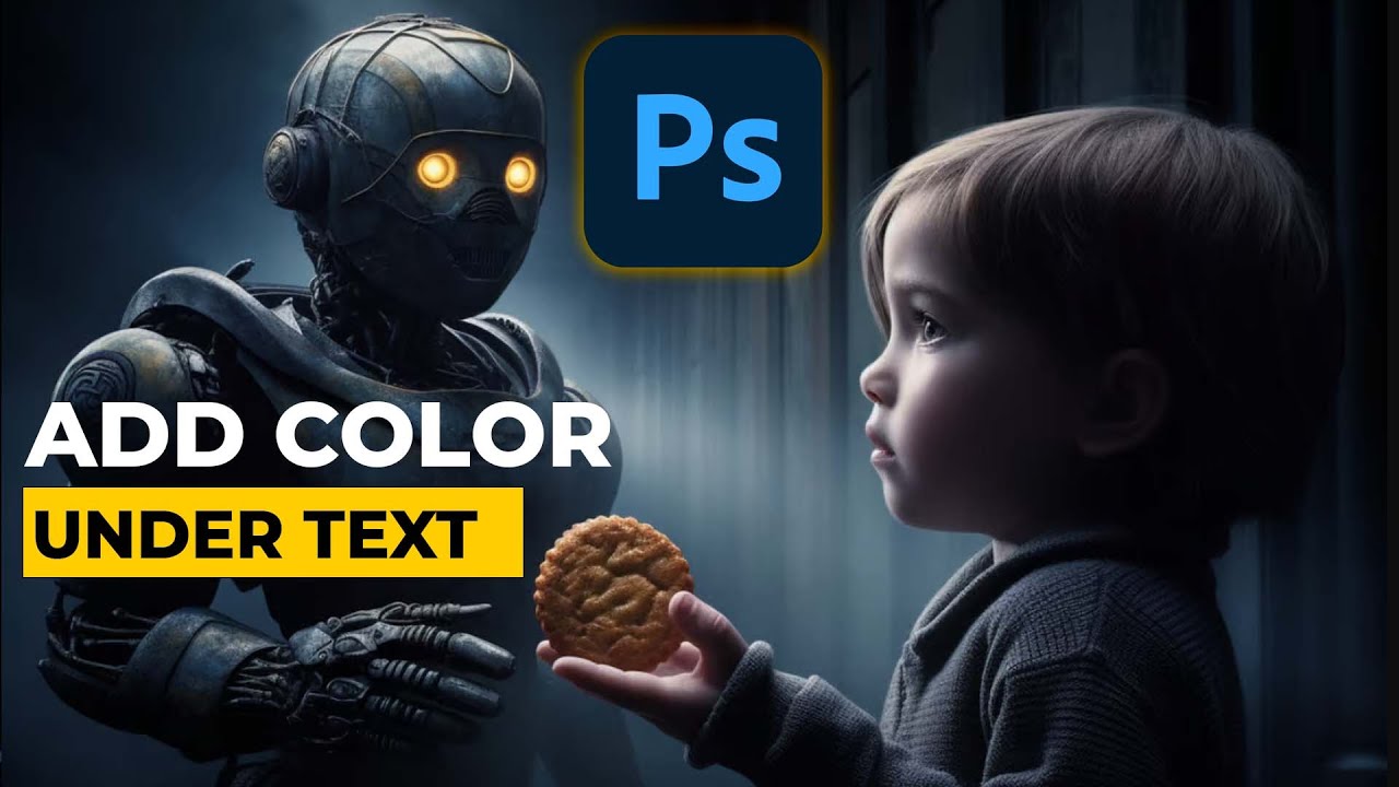 How To Add Background Color Under Text In Photoshop - YouTube