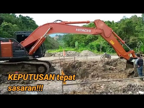 CARA KERJA EXCAVATOR MENGGALI LOBANG PONDASI BANGUNAN - YouTube