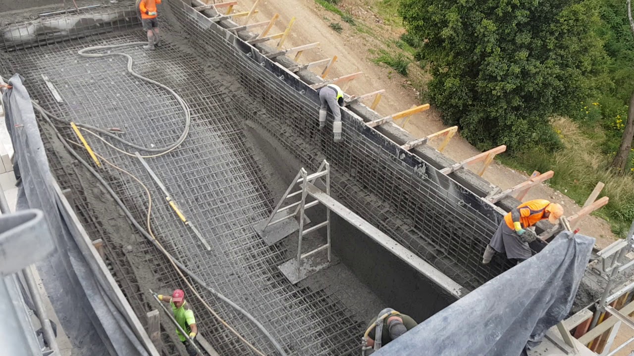 Shotcrete pool shell - YouTube