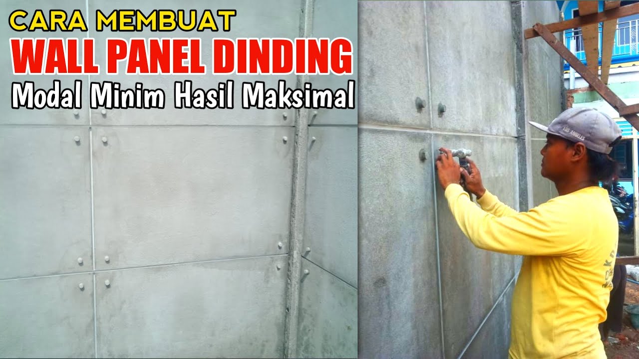 Bikin Wall Panel Semen Expose Low Budget Seperti Dinding Cafe ...