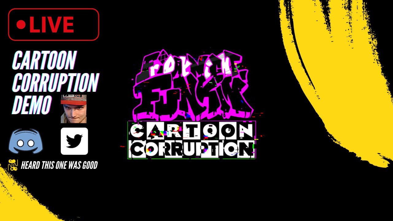 The Cartoon Corruption DEMO fnf mod - LIVE banger music - YouTube