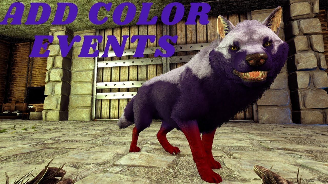 Ark : Survival Evolved - How to add Color Events for wild dinos to your ...