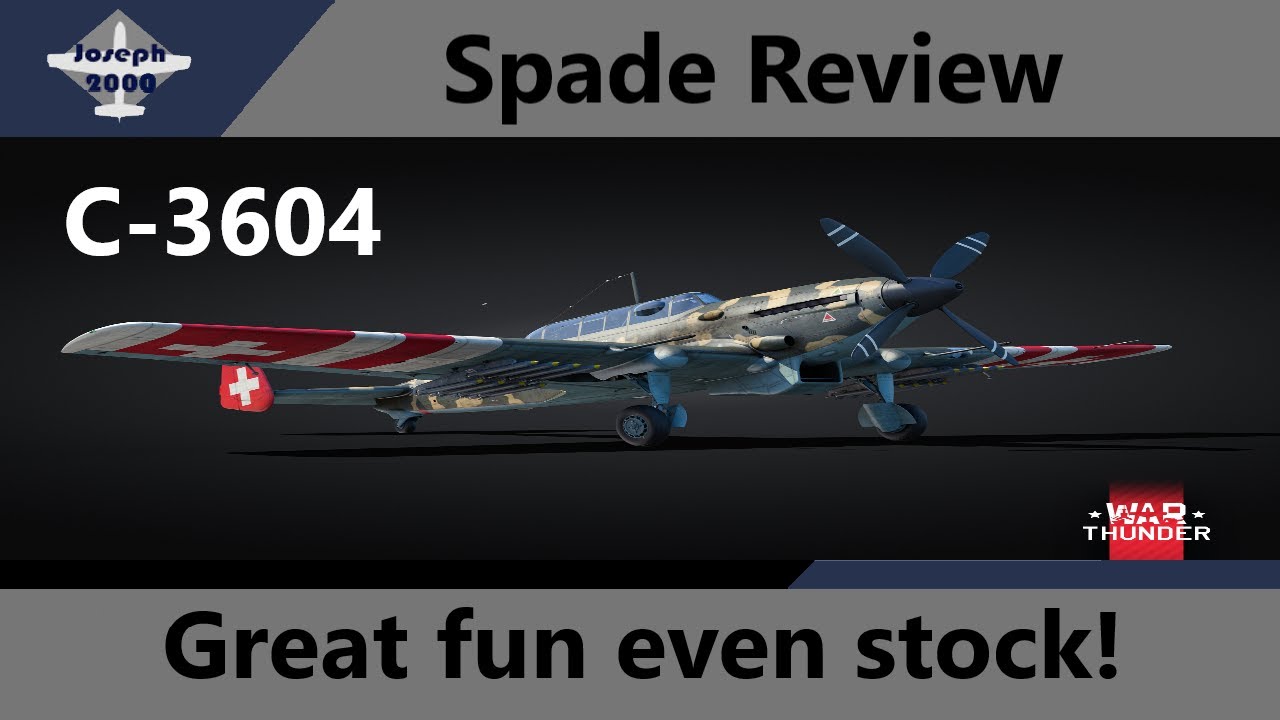 War Thunder. Spade Review. C-3604. Great fun even stock! - YouTube