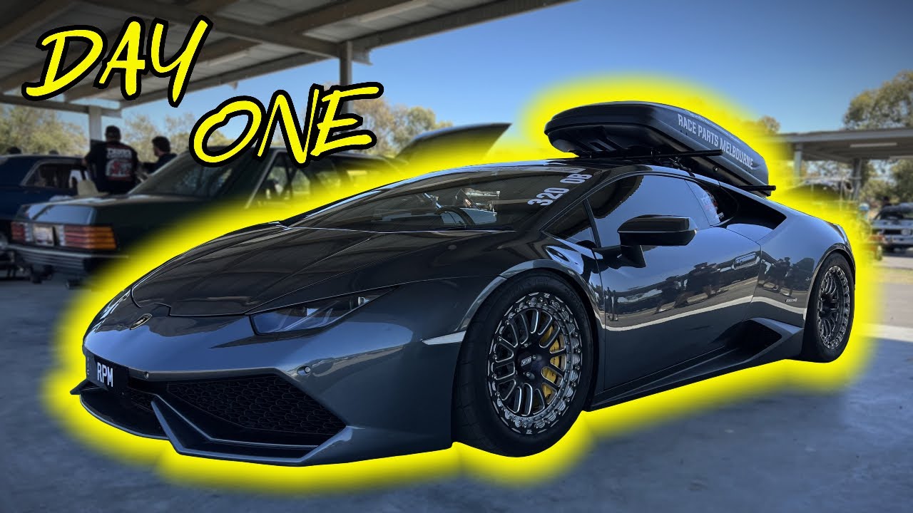 Lambo Does Street Machine Drag Challenge Week 2023 Heathcote Park - YouTube