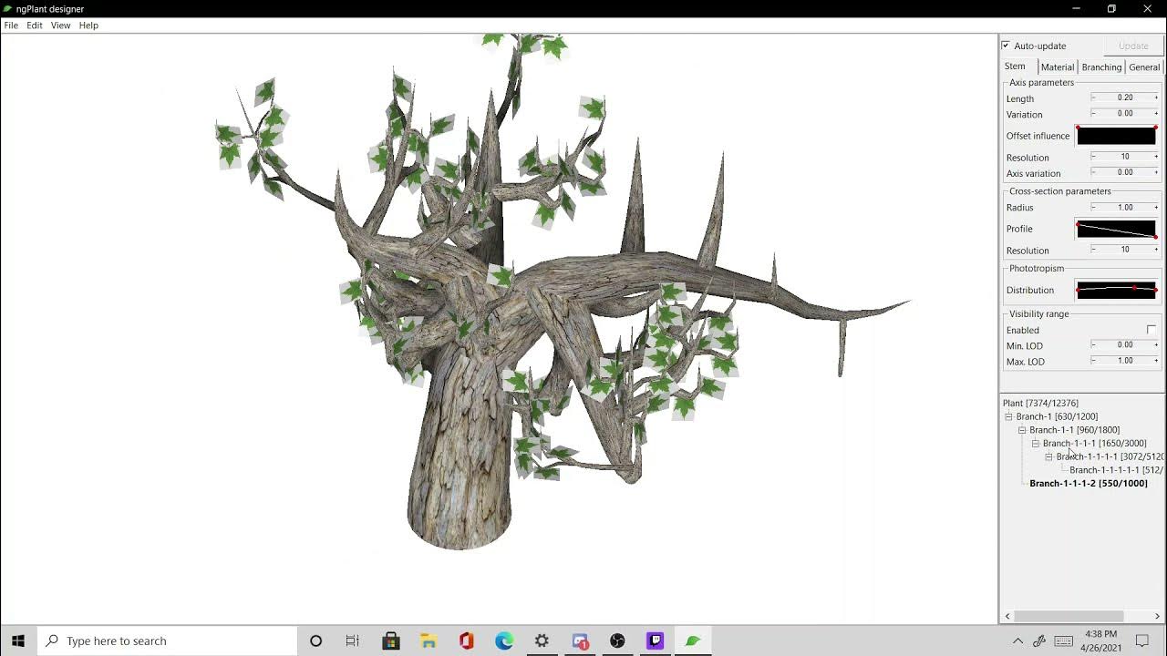 ngPlant Tutorial | Basics & Maple Tree - YouTube