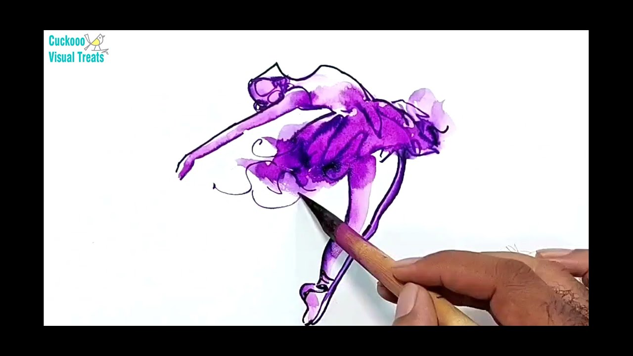 Figurative drawing | Inktober Day12 | Ink & Wash | Ballet Dancer ...