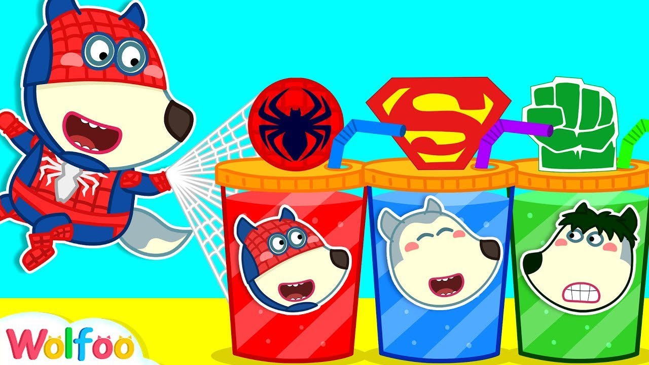 Wolfoo Pretend Play Superheroes with Superhero Hand Wash - Yes Yes Stay ...