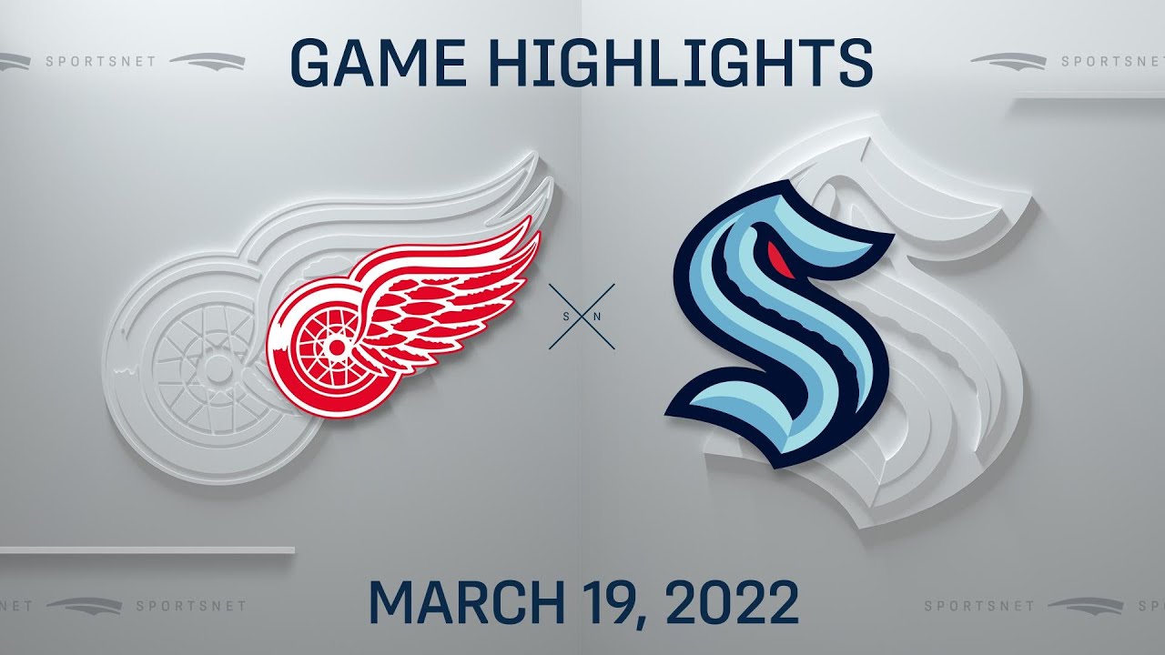 NHL Highlights | Red Wings vs. Kraken - Mar. 19, 2022 - YouTube