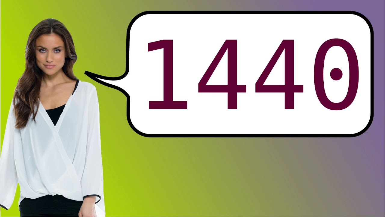 How to say '1440' in French? - YouTube