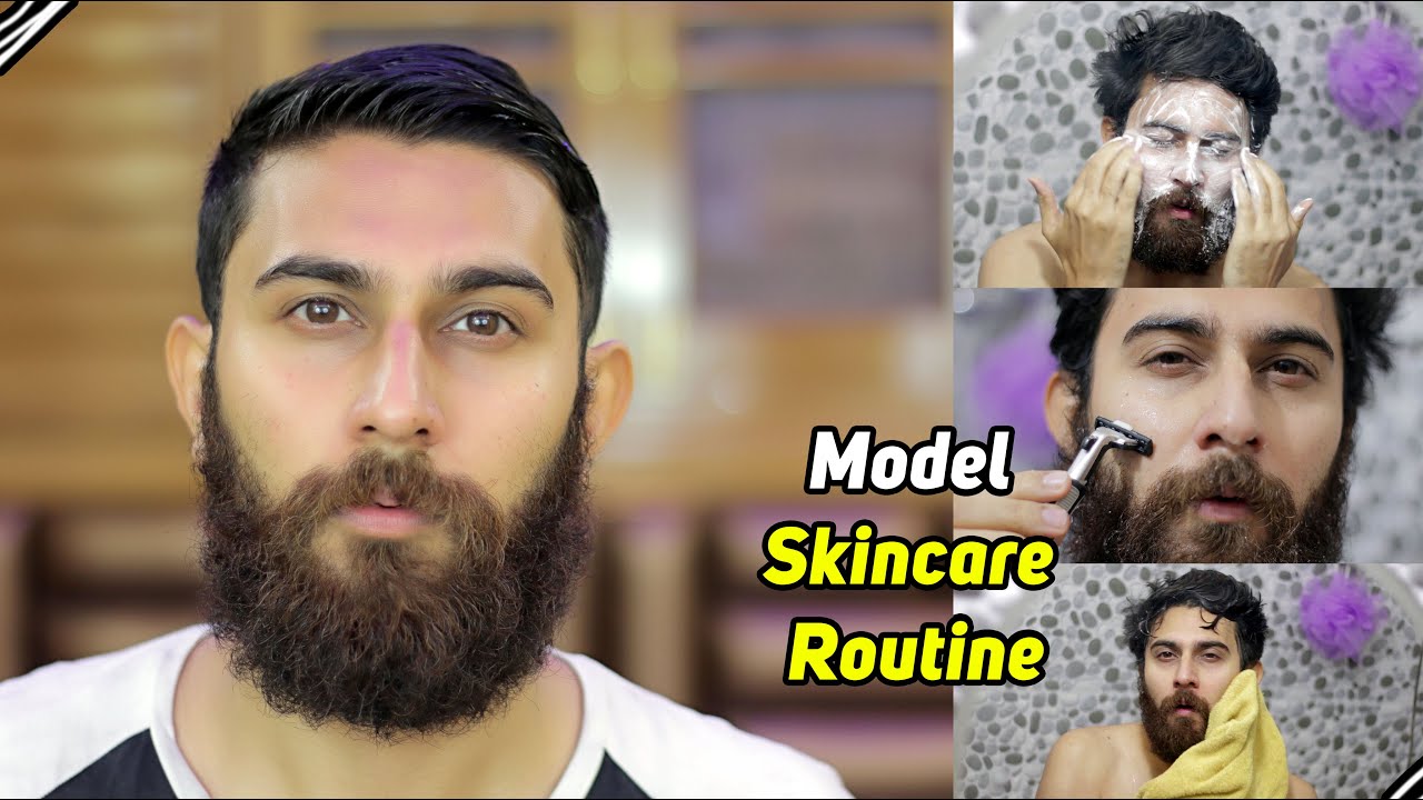 Male Model Skincare Routine For Clear & Glowing Skin - YouTube