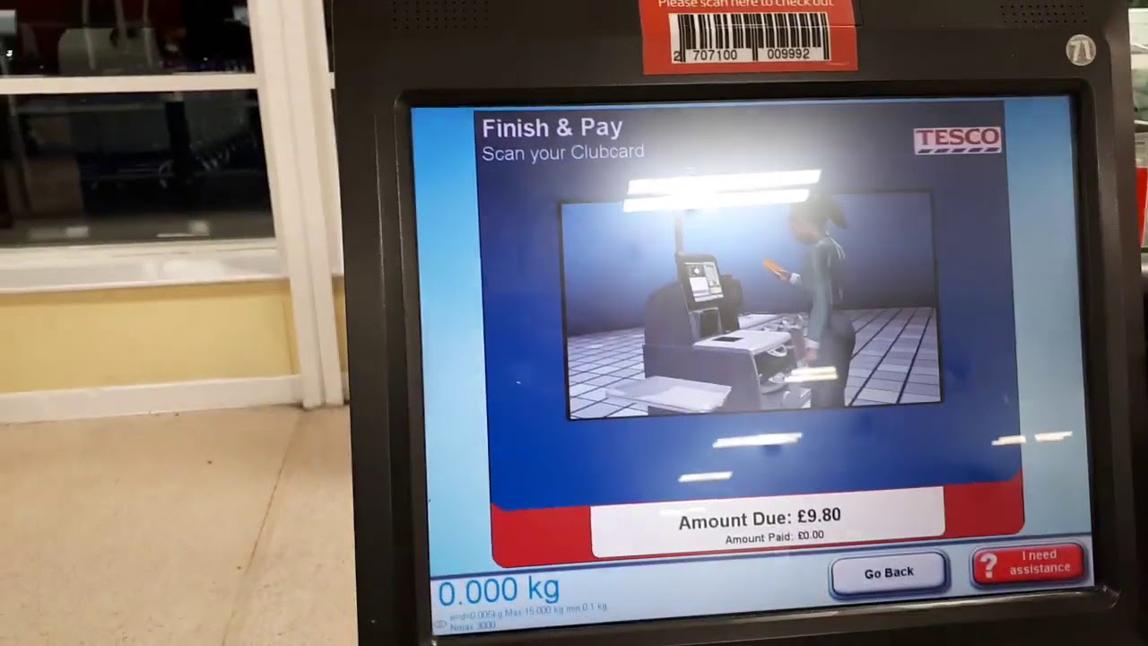 Tesco self checkout - YouTube