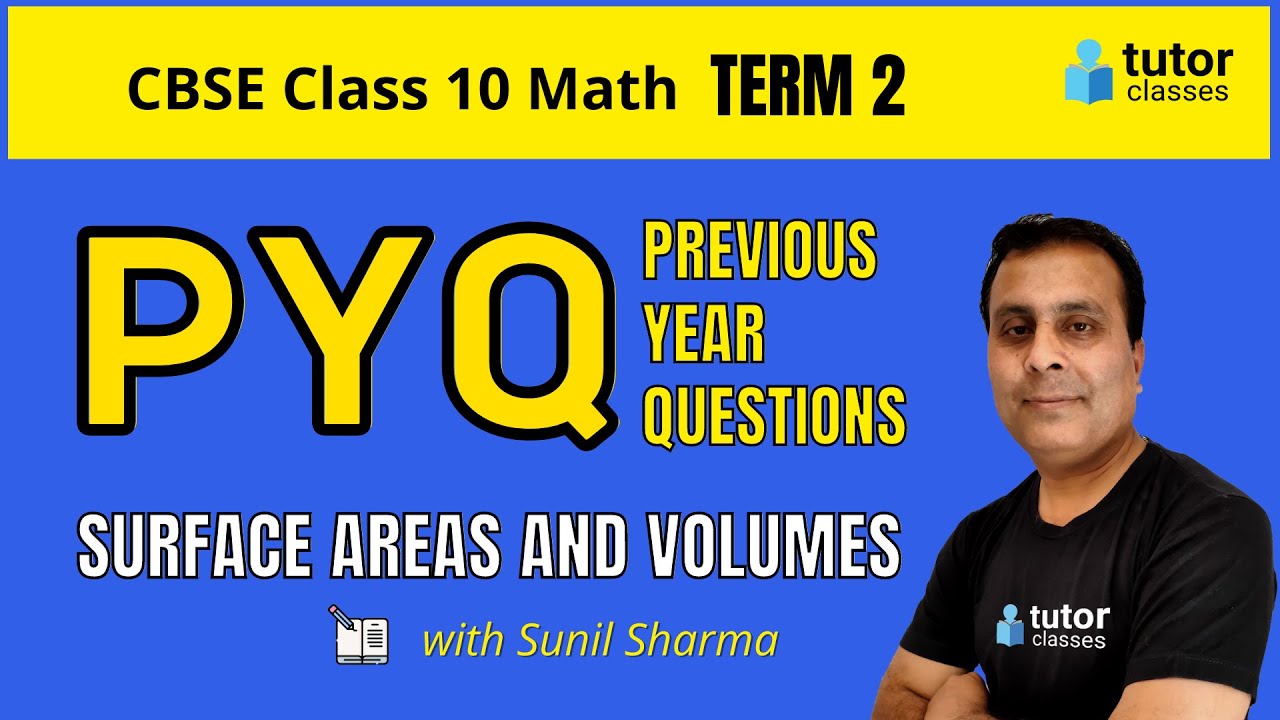 PYQ Maths Class 10 | Surface ARea Volume | Chapter 13 Class 10 Math ...
