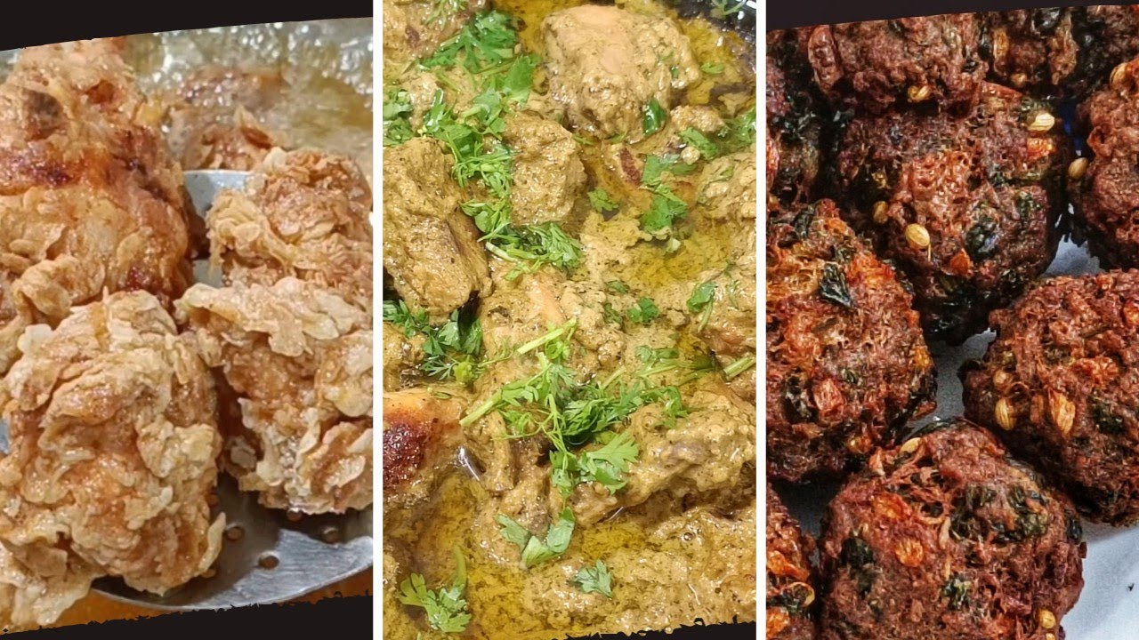 3 Recipes kfc style fry chicken, Afghani chicken, crispy & spicy kabab ...