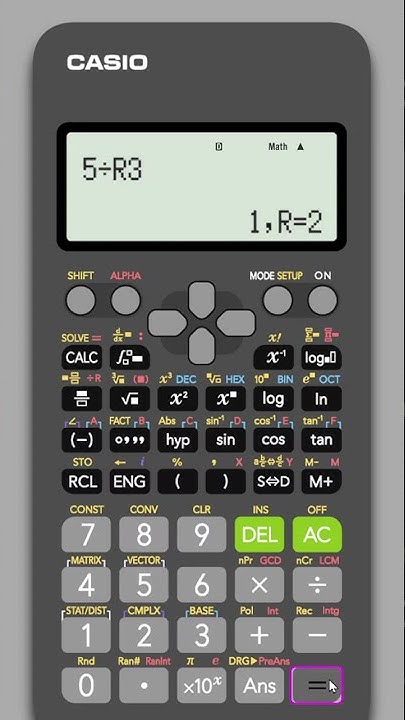 Modulo on Casio fx-570VN calculator - YouTube
