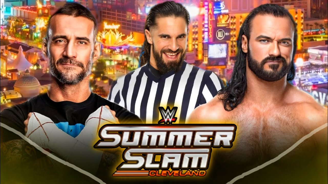 CM Punk vs Drew McIntyre (Special Guest Referee - Seth Rollins) Full ...