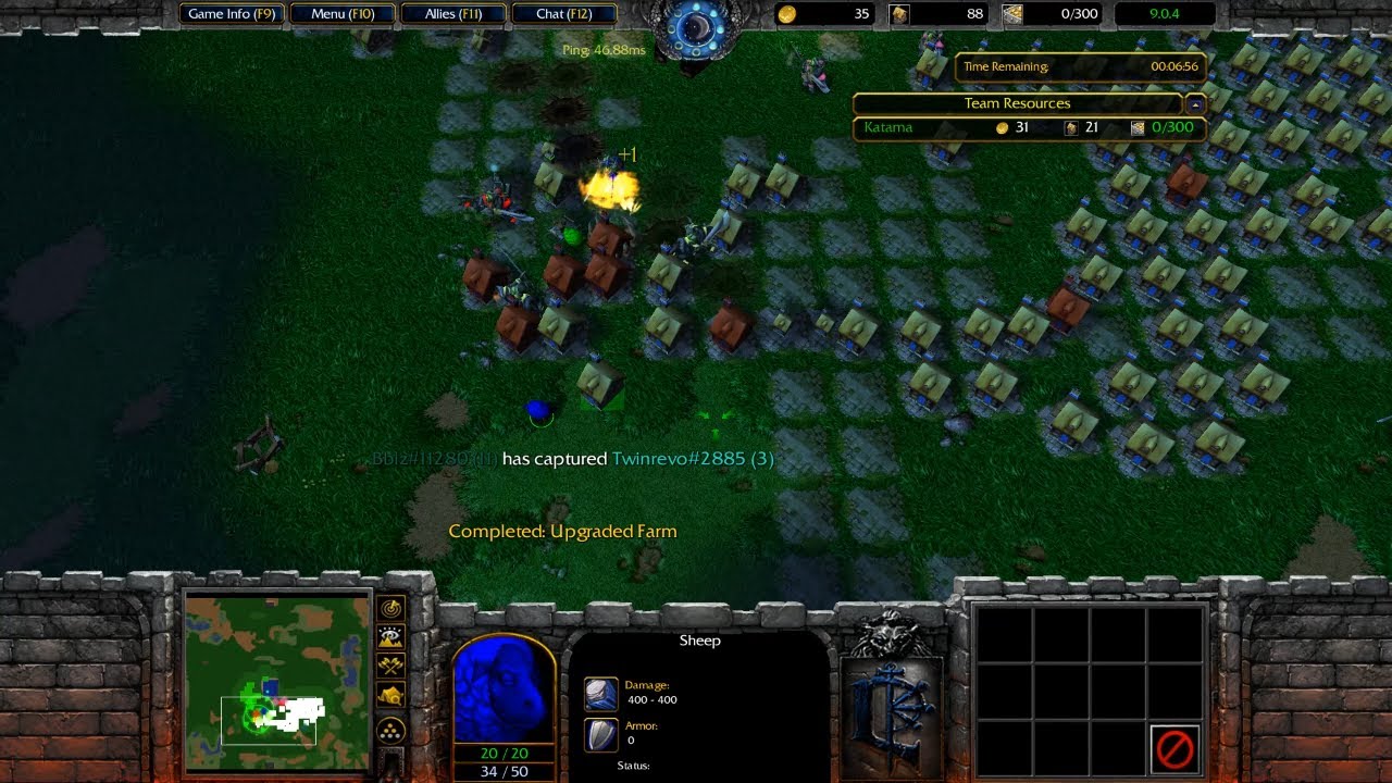 Warcraft III Sheep Tag - Katama and Puffy Sheep Synergy - YouTube