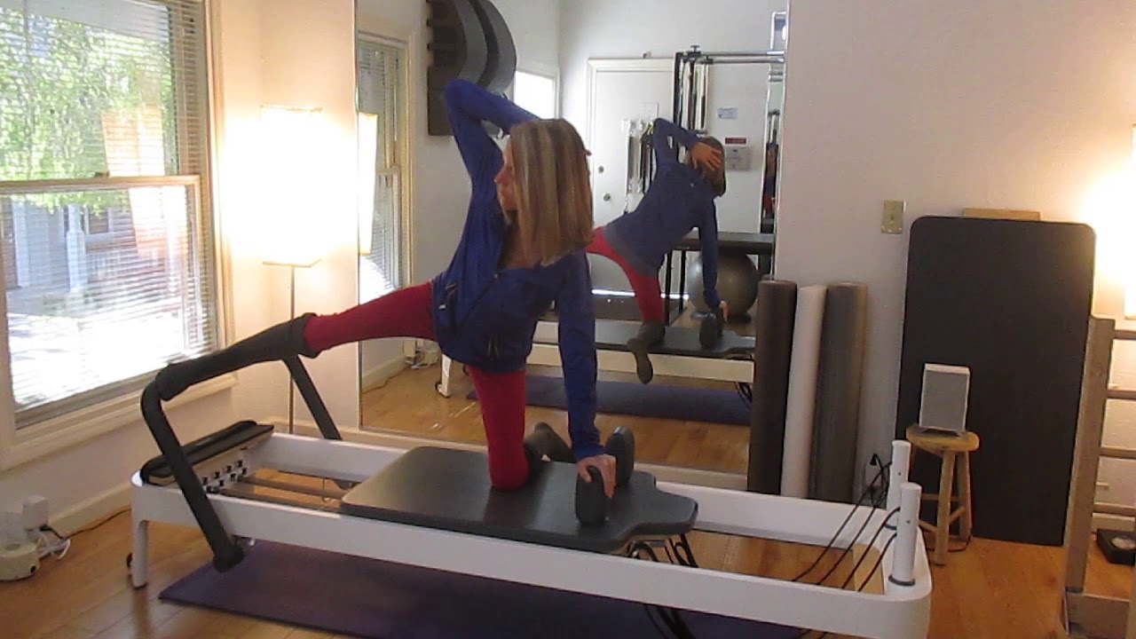 Kneeling Side Kick on the Pilates Reformer: #1 of 3 - YouTube