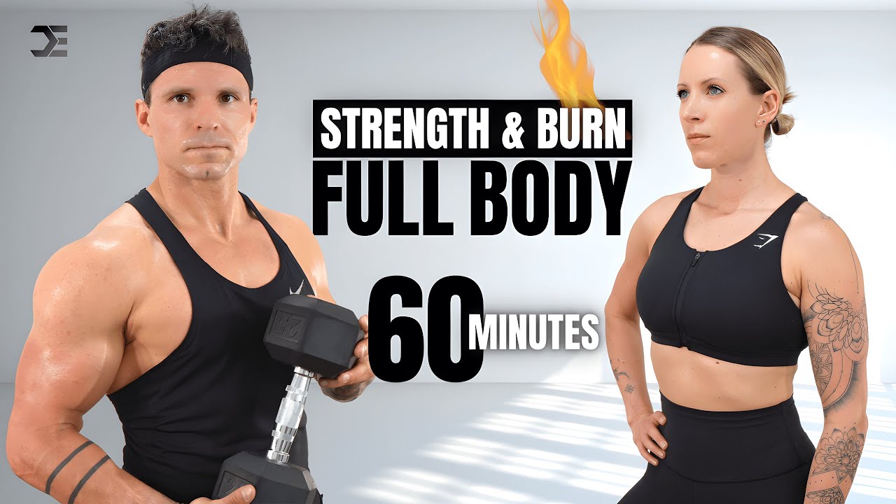 1 Hour Dynamic FULL BODY WORKOUT + WEIGHTS | Serious Sweat Session | DB ...