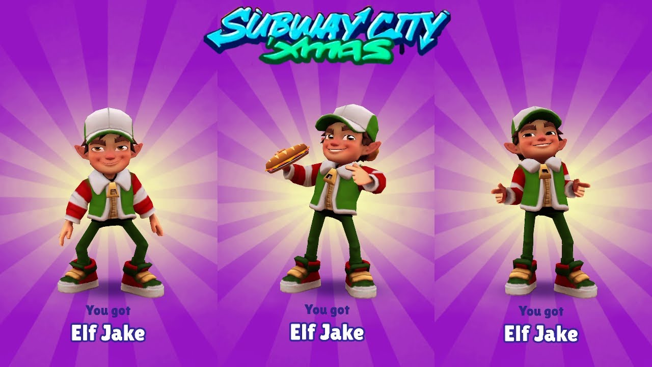 Unlocking Elf Jake Outfit! On Subway Surfers: Subway City Xmas! - YouTube