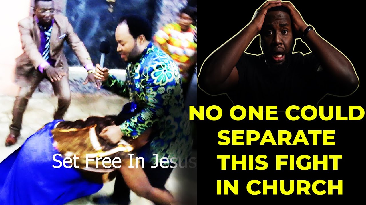 NO ONE COULD SEPARATE THIS FIGHT IN CHURCH #viral - YouTube