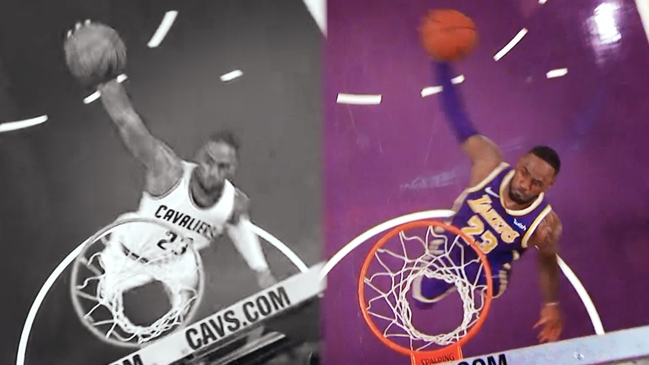 LeBron Recreates His Tomahawk Dunk in His 17th Season! - YouTube