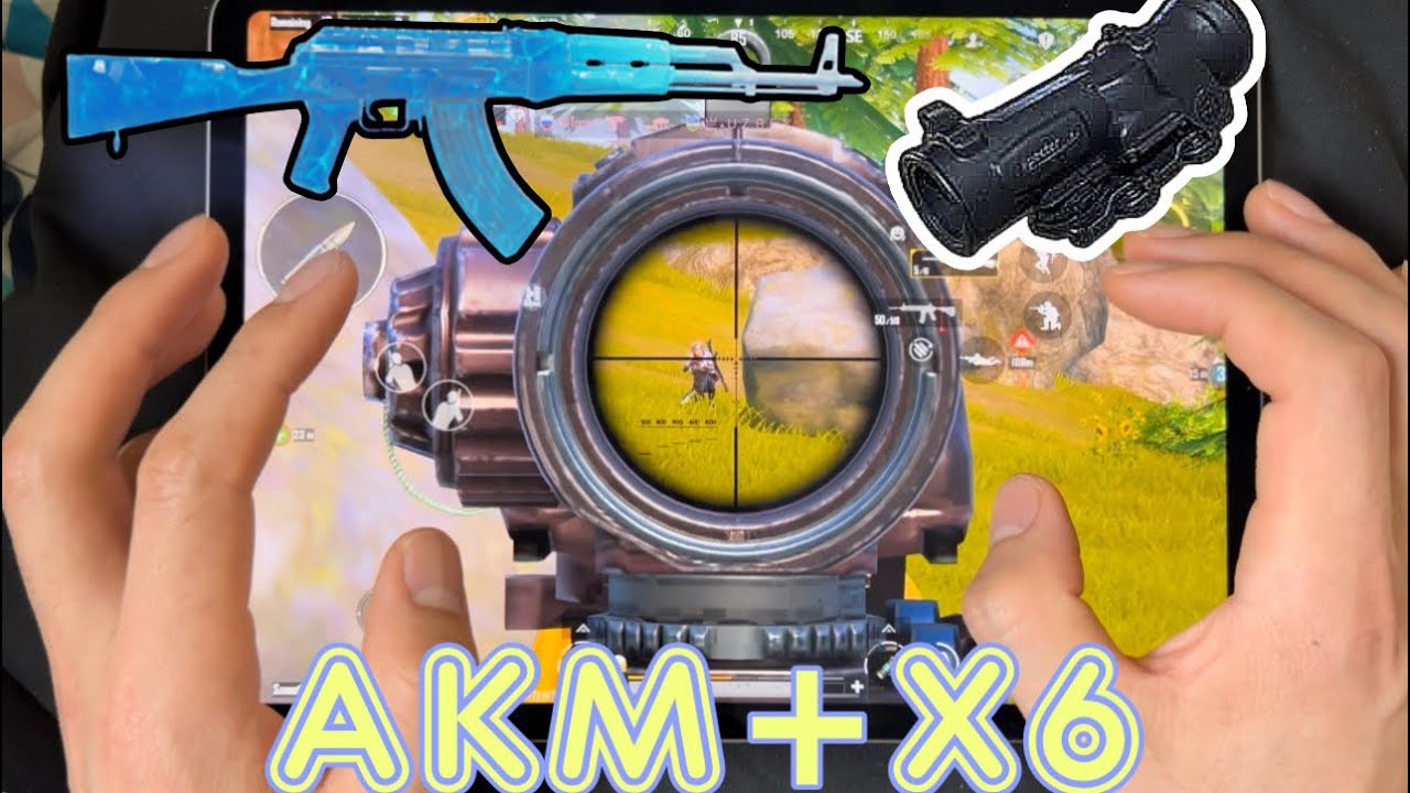 AKM Scope 6 make you like a hacker 6 Fingers 60 Fps iPad Pro 🔥🔥 - YouTube