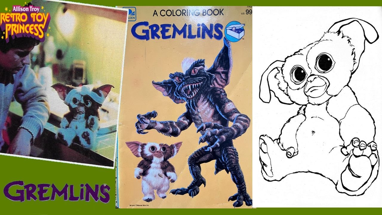 Gremlins 1984 Coloring Book Flip-Through and Coloring - YouTube