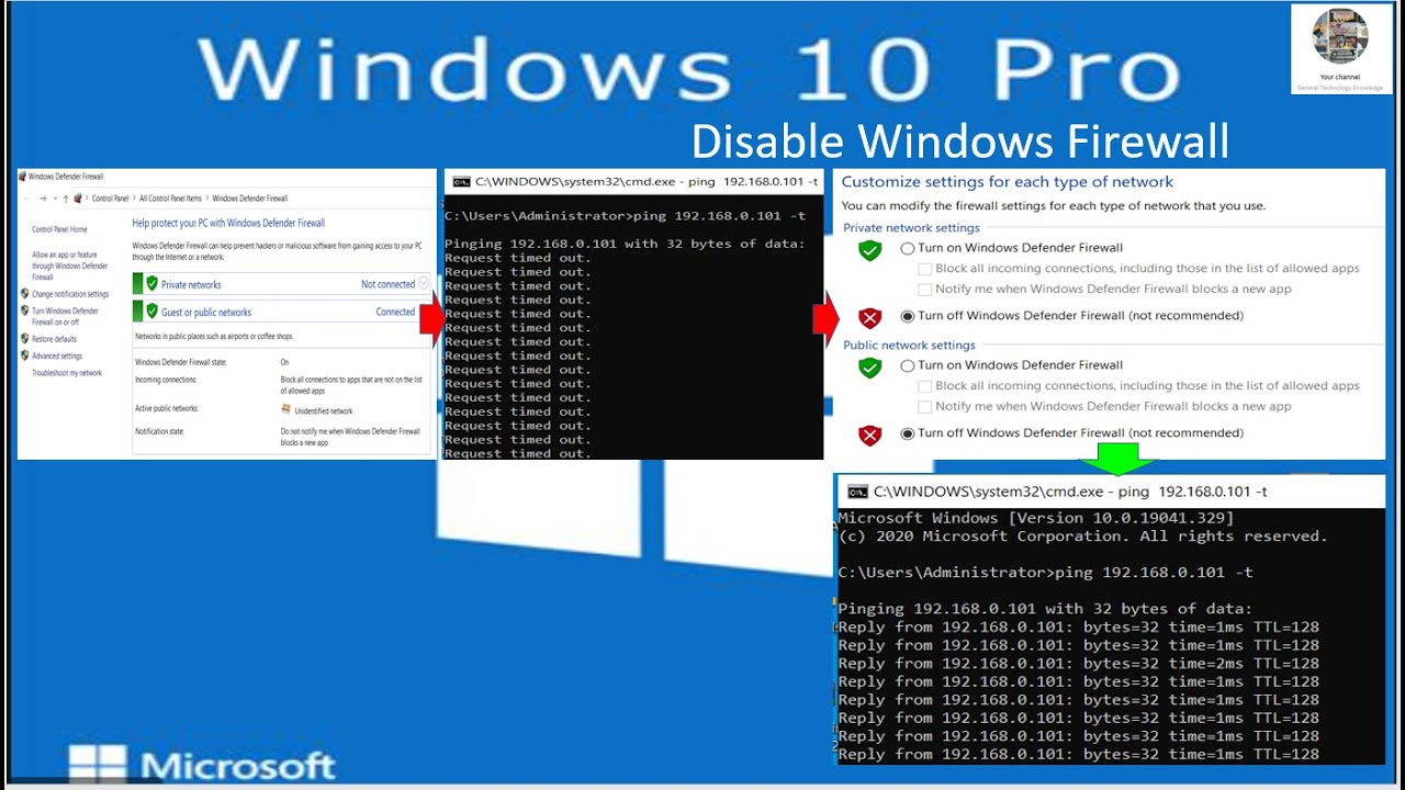 Turn off windows firewall on windows 10 pro for all versions - YouTube