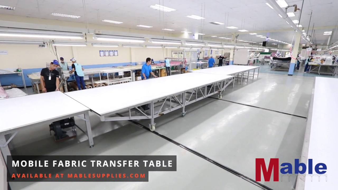 Mable Spreading Mobile Fabric Transfer Table (NEW 2018) - YouTube