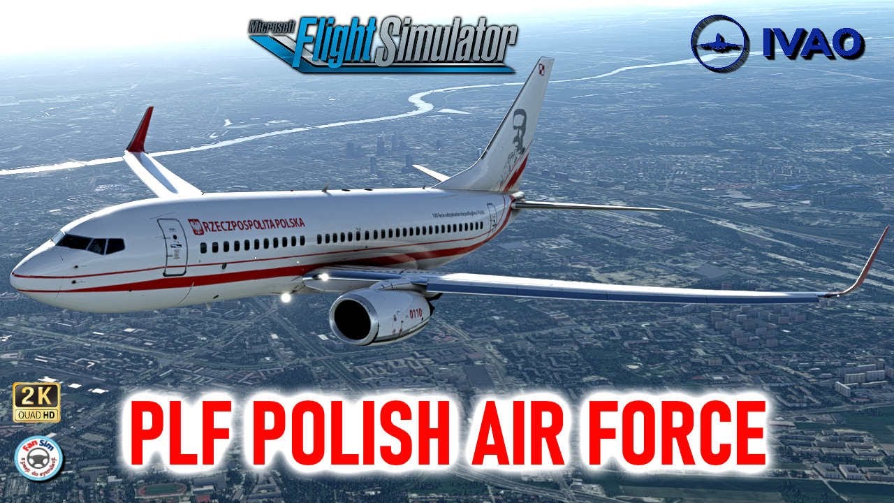 PLF POLISH AIR FORCE BOEING 737 - LOTY PO POLSCE I IVAO - YouTube