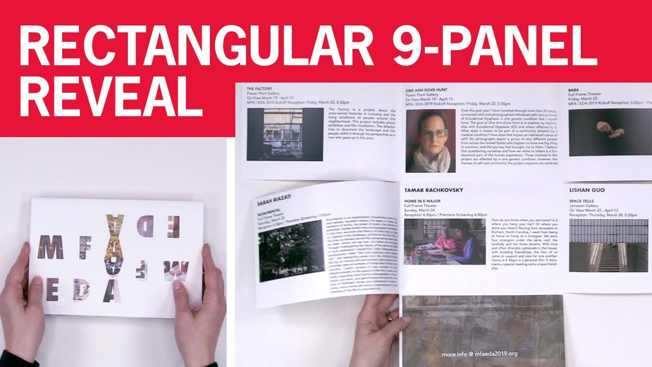 Designer Folds: Rectangular 9-Panel Reveal - YouTube