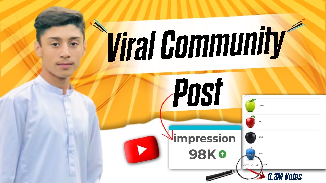 viral community post on YouTube | community post viral kaise karen ...
