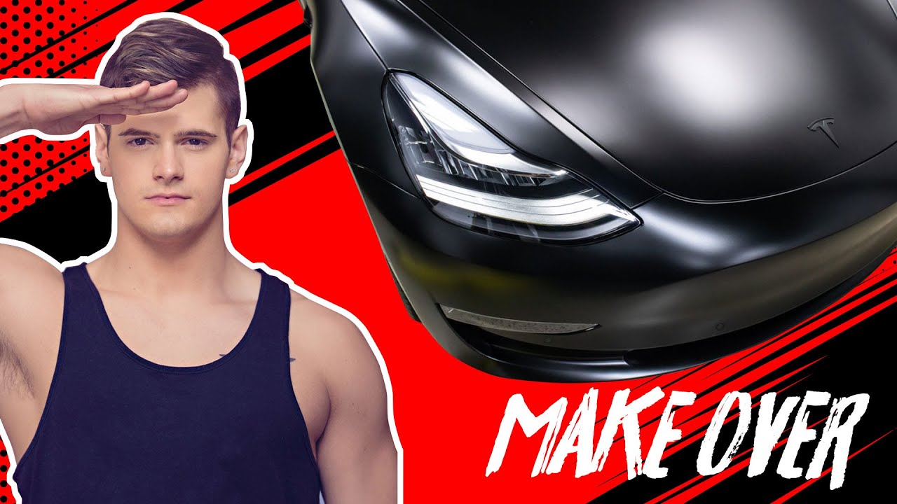 Caleb Marshall's Tesla Model 3 XPEL Stealth Make Over - YouTube