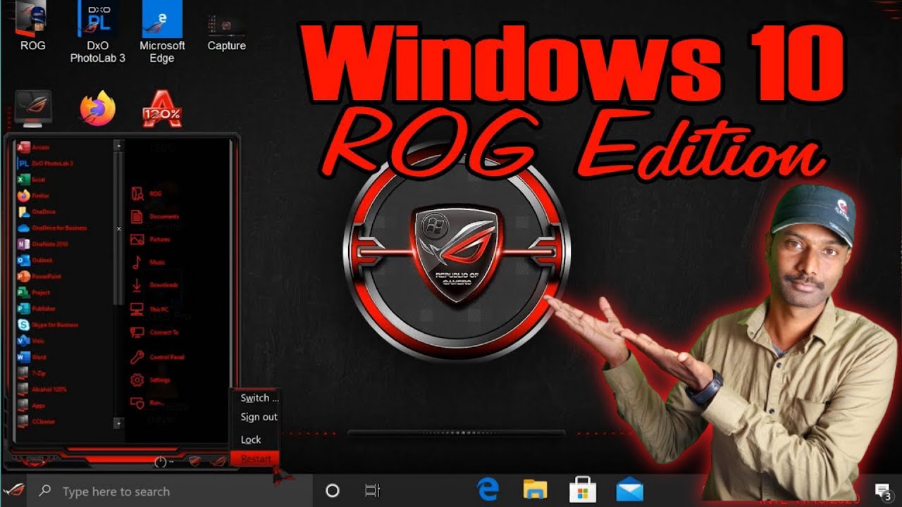 👉How to download and install windows 10 ROG EDITION and make a USB ...