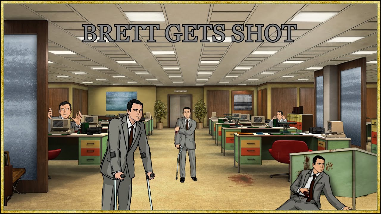 Archer: Brett Gets Shot - YouTube