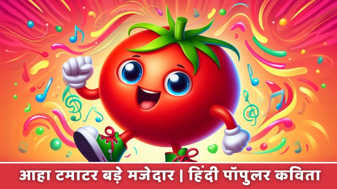 Lal Tamatar | Aah Tamatar Bada Majedar | Tomato Song #kidssongs ...