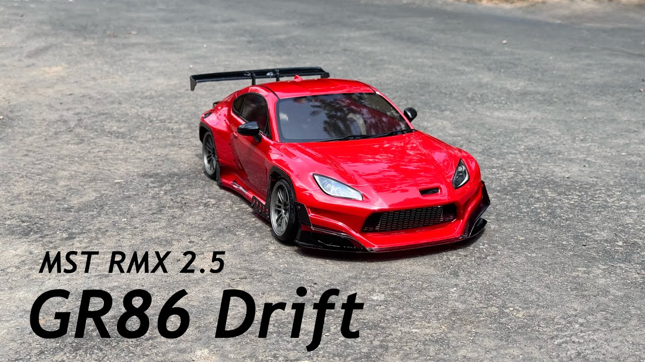 Toyota GR86 RB Drift MST RMX 2.5 Unboxing items dan test RC drifting ...