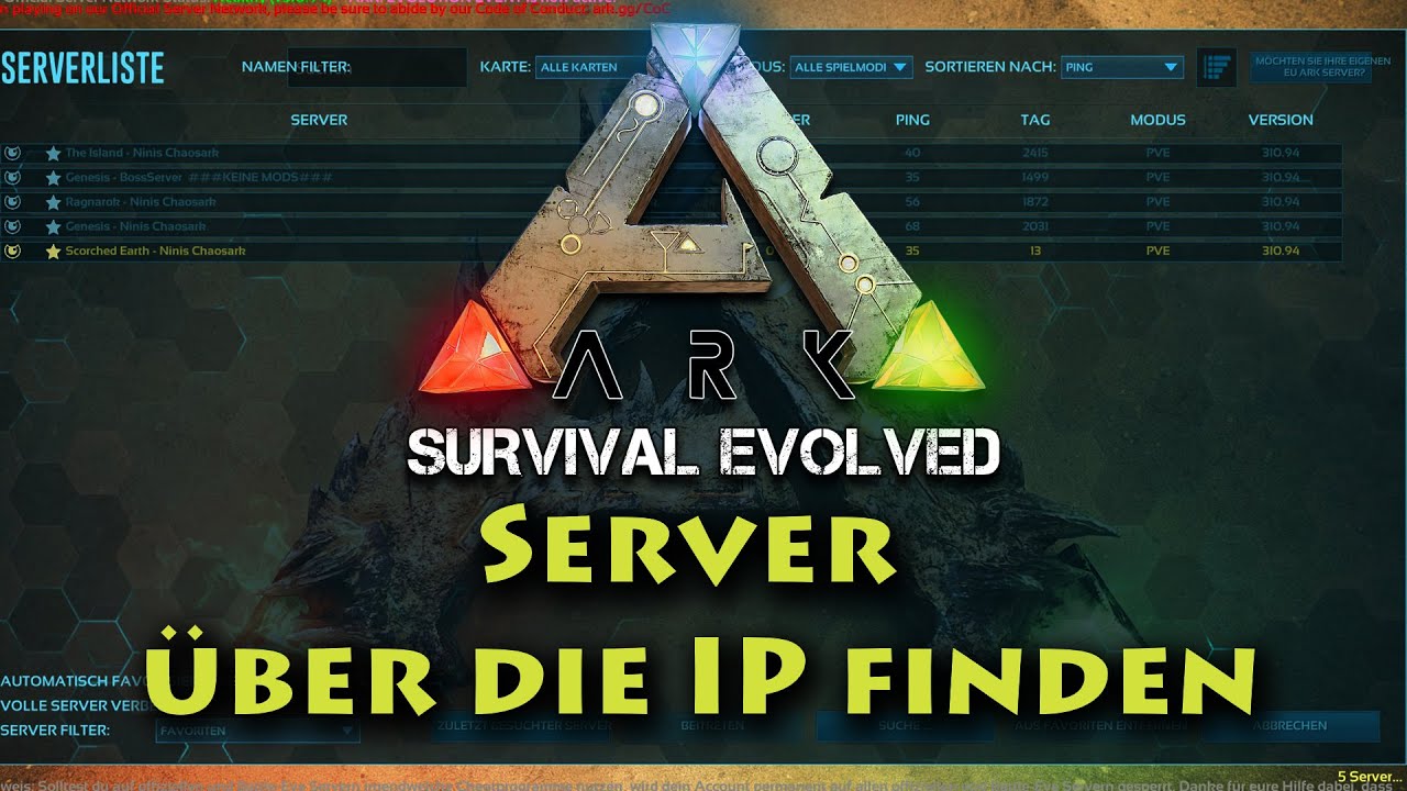 Steam - ARK Server über die IP finden und beitreten! Tutorial - YouTube