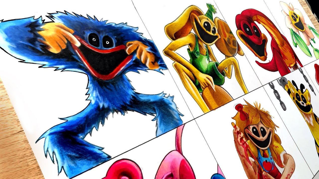 Drawing Monsters Poppy Playtime in Smiling Critters Style ( Poppy ...