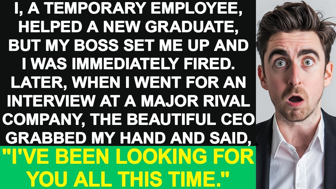 I, a temporary employee, helped a new graduate, but my boss set me up ...