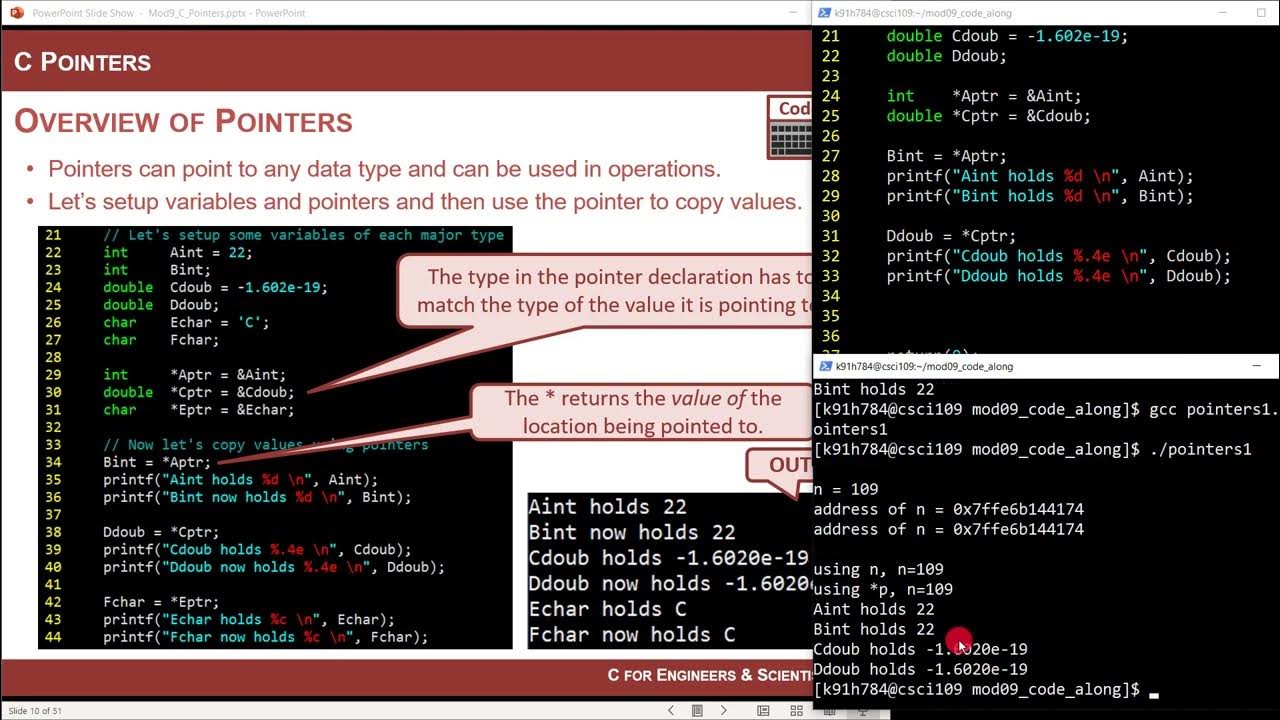 9.1 - Introduction to Pointers in C - YouTube