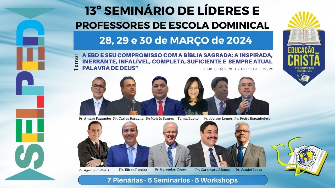 13º SELPED - Preletor: Pr. Joelson Lemos - 29/03/24 - YouTube