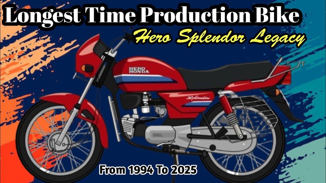 Longest Time Production Bike Hero Splendor/All Models of Splendor - YouTube
