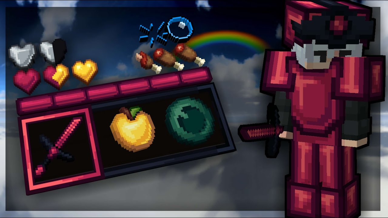 The BEST RED PVP 2025 Texture Pack for 1.8.9 PVP/Factions/Gapple ...