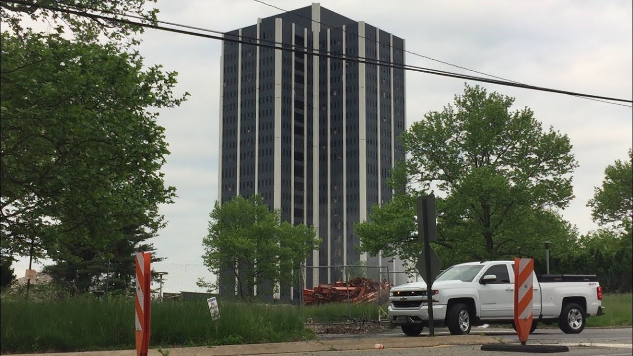 The Martin Tower implosion in Bethlehem, PA (5/19/2019) - YouTube