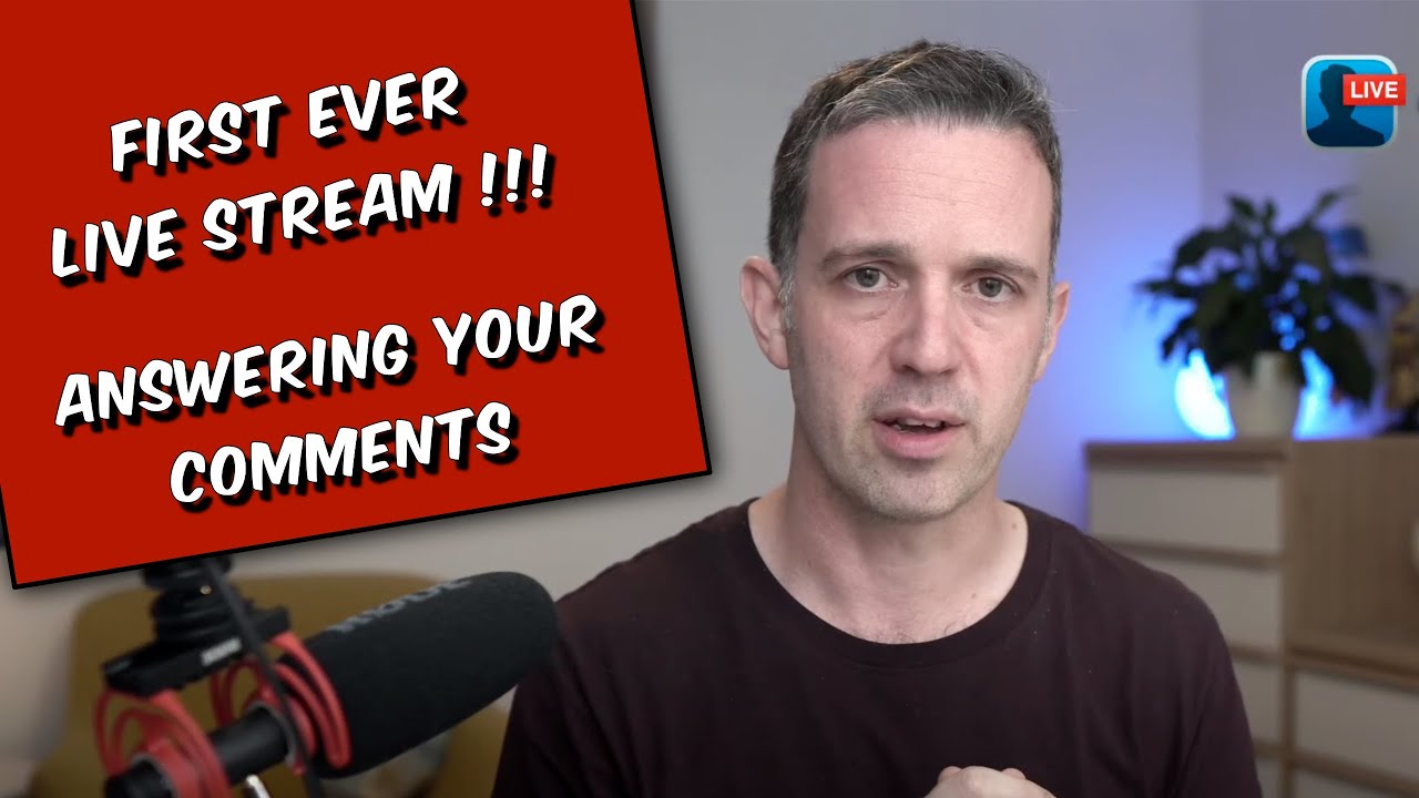 First ever live stream - I answer some of your comments!!! - YouTube