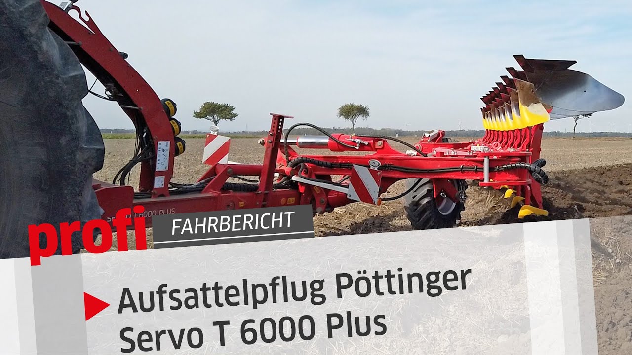 Aufsattelpflug Pöttinger Servo T 6000 Plus | profi #Fahrbericht - YouTube