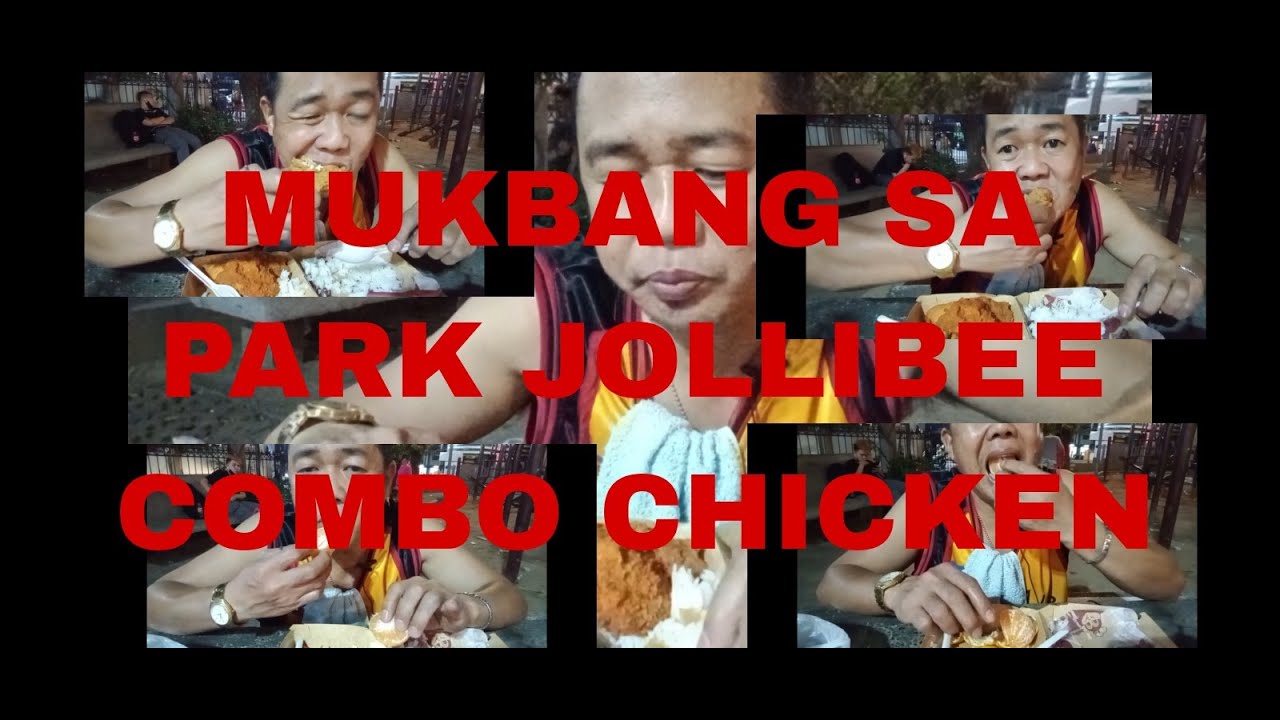 JOLLIBEE COMBO MEAL, MUKBANG SA PARK,SABAY BANAT NG KWENTO ,MANGHUHULA ...