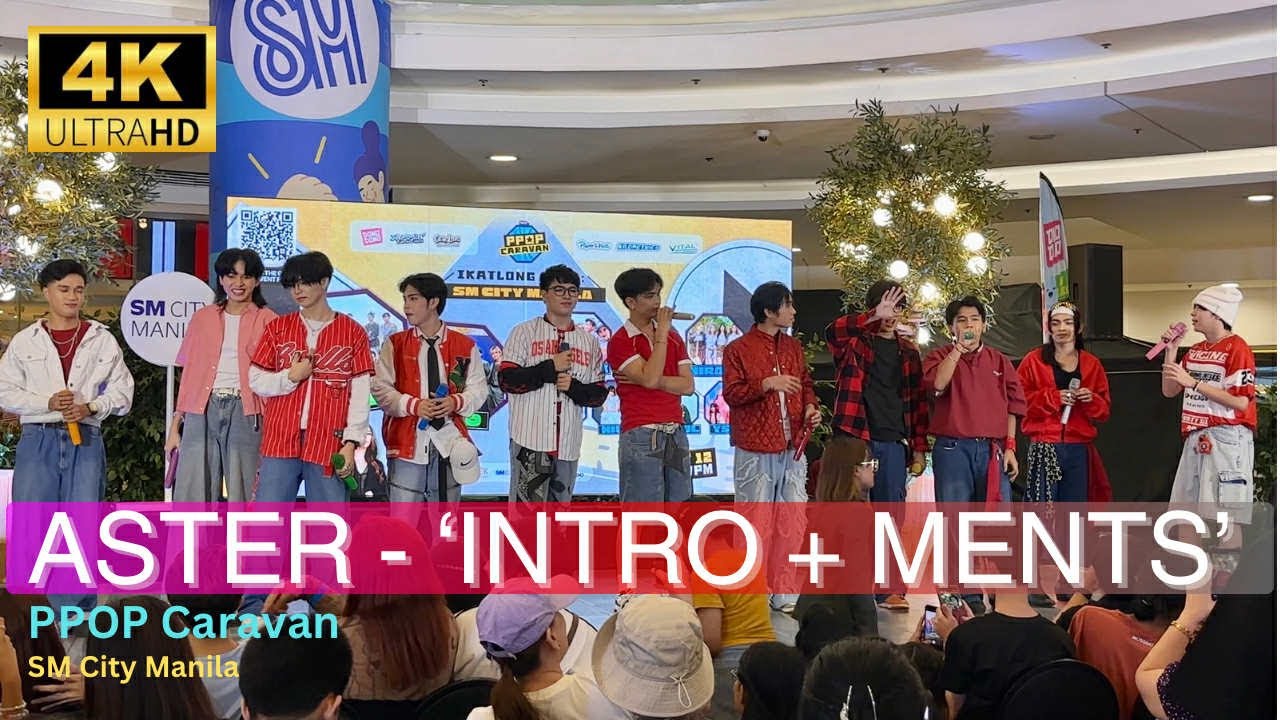 [FANCAM] ASTER - 'Introduction + Ments' at PPOP Caravan SM City Manila - YouTube