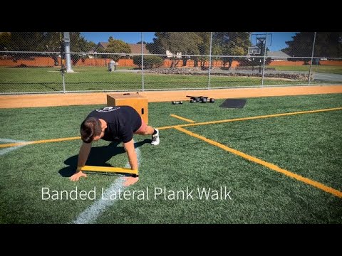Banded Lateral Plank Walk - YouTube